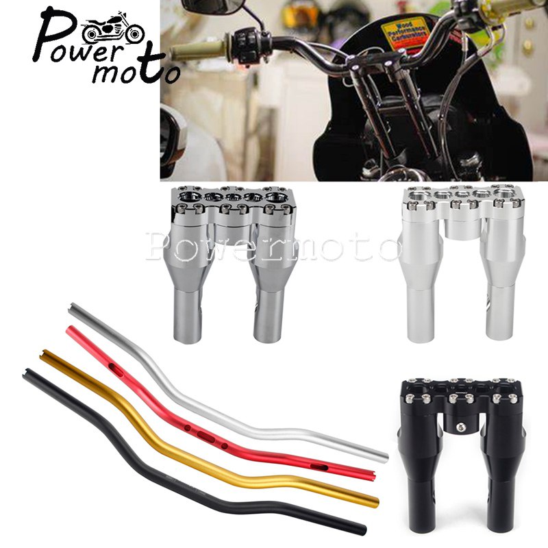 Motocycle Straight / Pullback 25mm Club Thug Style Handlebar with Riser ...