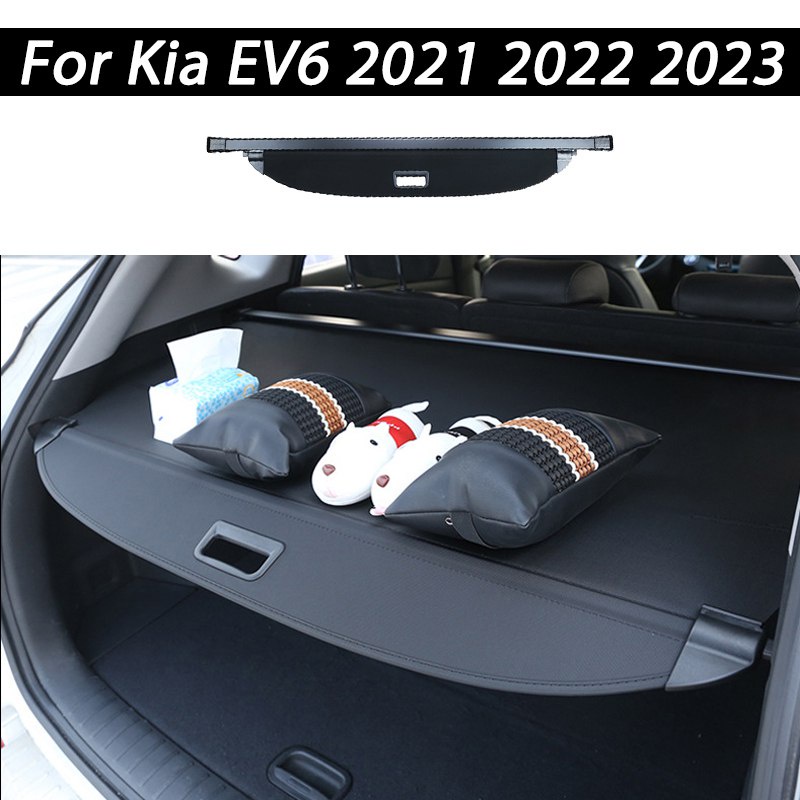 For Kia EV6 2021 2022 2023 Car Cargo Cover Retractable Rear Trunk Racks ...