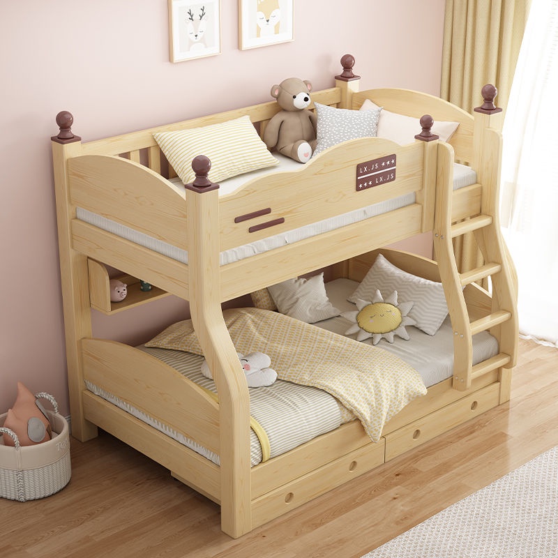 All solid wood high and low bed bunk bed children s bed bunk bed mother ...