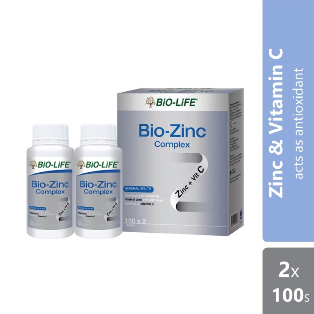 BiO-LiFE Bio-Zinc Complex (2 X 100s) | Shopee Malaysia