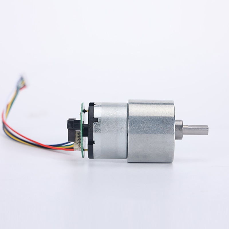 JGB37-520 DC 6V/12V/24V High Torque Gear Motor with A High-precision Magnetic Encoder and ...
