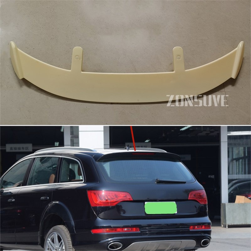 Use For 2005-2017 Audi Q7 Spoiler ABS Plastic Carbon Fiber Look ...