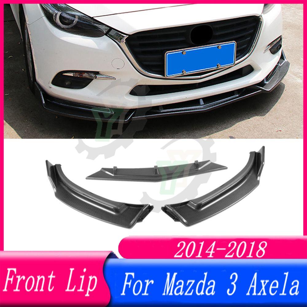 3PCS Car Front Bumper Lip Spoiler Splitter Diffuser Detachable Body Kit ...