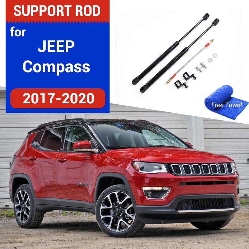 Car Front Hood Hydraulic Rod Lift Gas Spring Shock Strut Bars Bracket ...