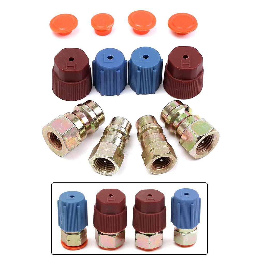 A/C R-12 to R-134a Retrofit Conversion Adapter Fitting 7/16 3/8 Low ...