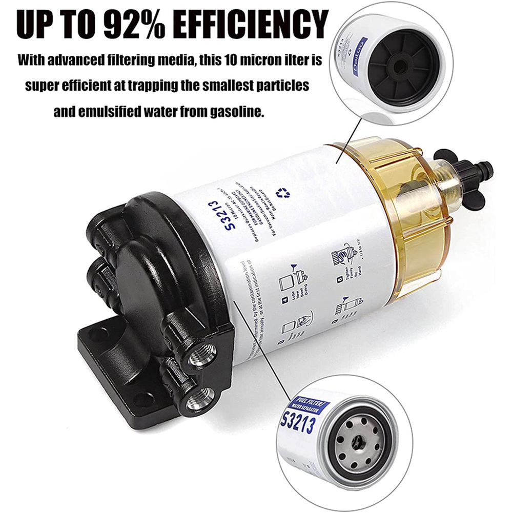 300FG Fuel Water Separator Assembly With 12V 24V Heating For Separ E0530K SWK-2000-5 00530 300FH ...