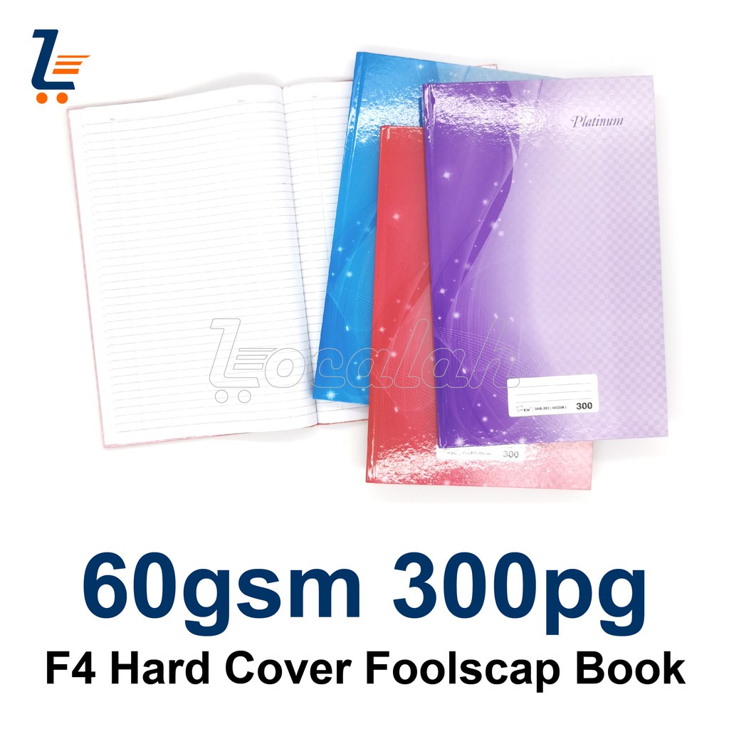 F4 Hard Cover Foolscap Book / Buku Log Panjang Kulit Tebal 120p/ 200p ...