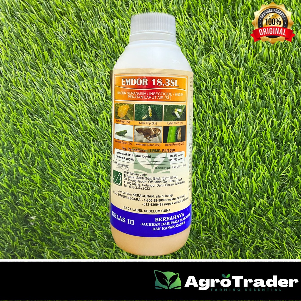 Emdor 18.3SL 1L - imidacloprid 18.3% SL (sama Hextar Fusilier) | Shopee ...
