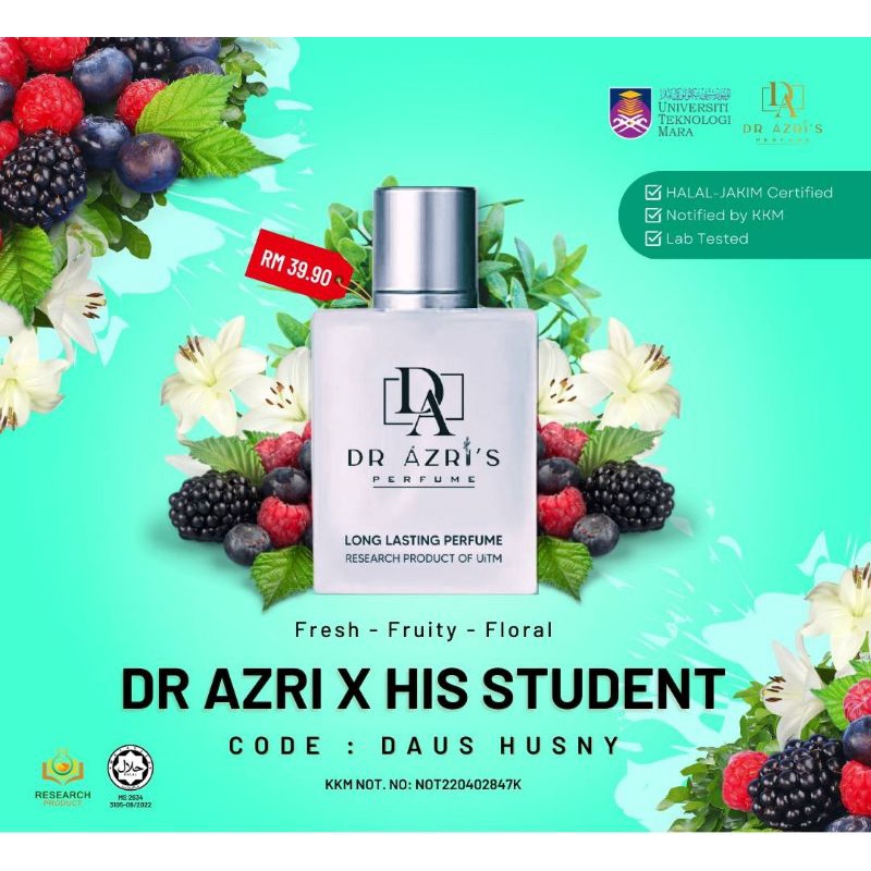Dr Azri's Perfume [KKM/MOH & HALAL JAKIM & HALAL-GMP] | Shopee Malaysia