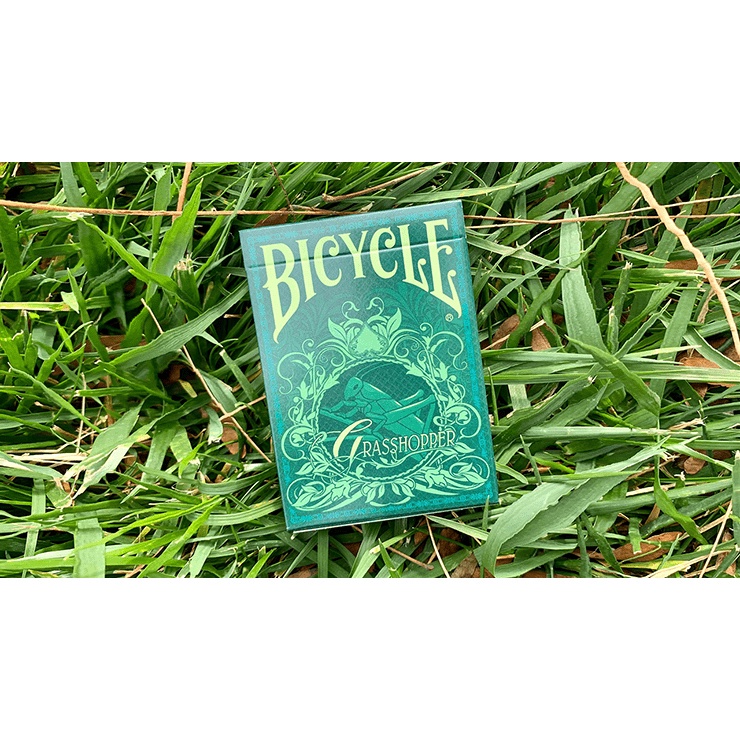 Gilded Grasshopper Light (Jade) Playing Cards CARDSGRASS_LGTGLD ...