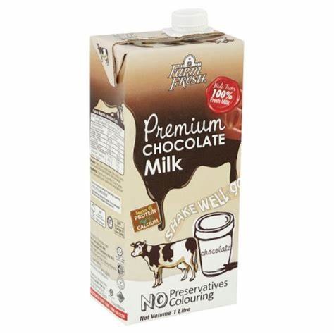 Farm Fresh UHT Premium Chocolate Milk 1 Liter | Shopee Malaysia