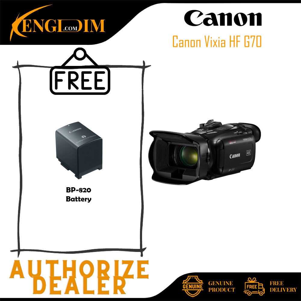 Canon Vixia HF G70 UHD 4K Camcorder (Black) | Shopee Malaysia