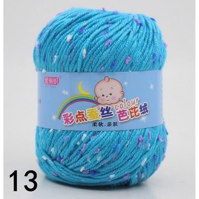Benang Kait Dot Yarn Crochet Yarns Knitting Yarn Benang Soft Berry Dot ...