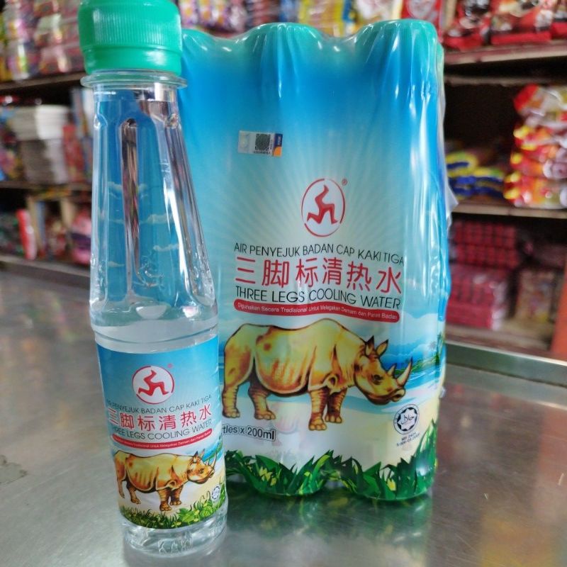 Air Penyejuk Badan Cap Kaki Tiga / Three Legs Cooling Water (Air Badak ...