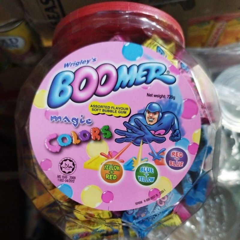 Boomer Magic Colours (Assorted Flavour Soft Bubble Gum) | Shopee Malaysia