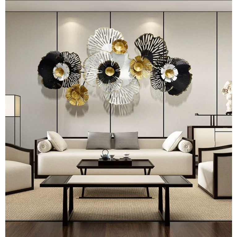 Wall Decor iron Luxury Hiasan Dinding Mewah dan besar Hiasan ruang tamu ...