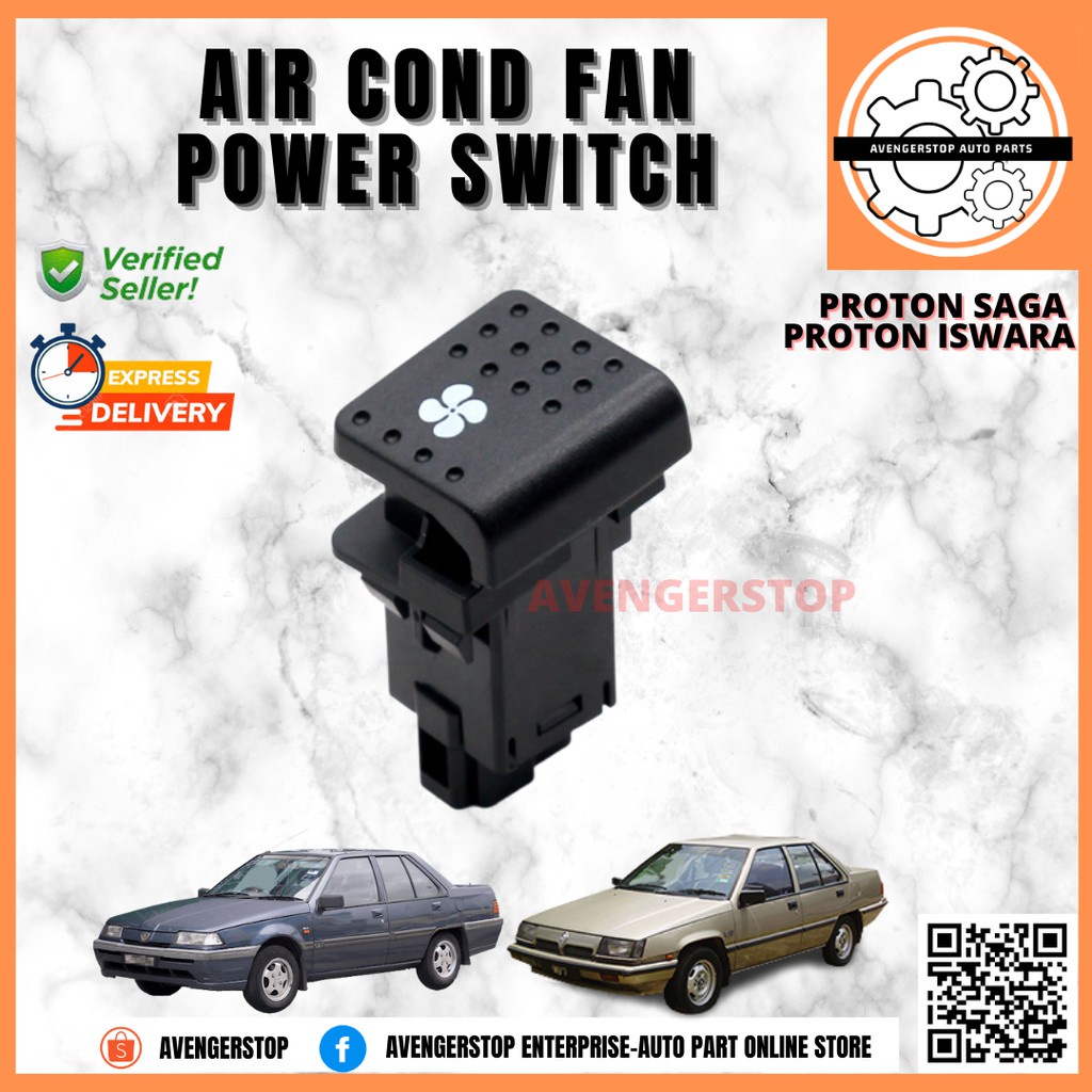 PROTON SAGA / ISWARA AIR COND SWITCH SUIS AIRCOND (OEM) {55053(MT)-33 ...