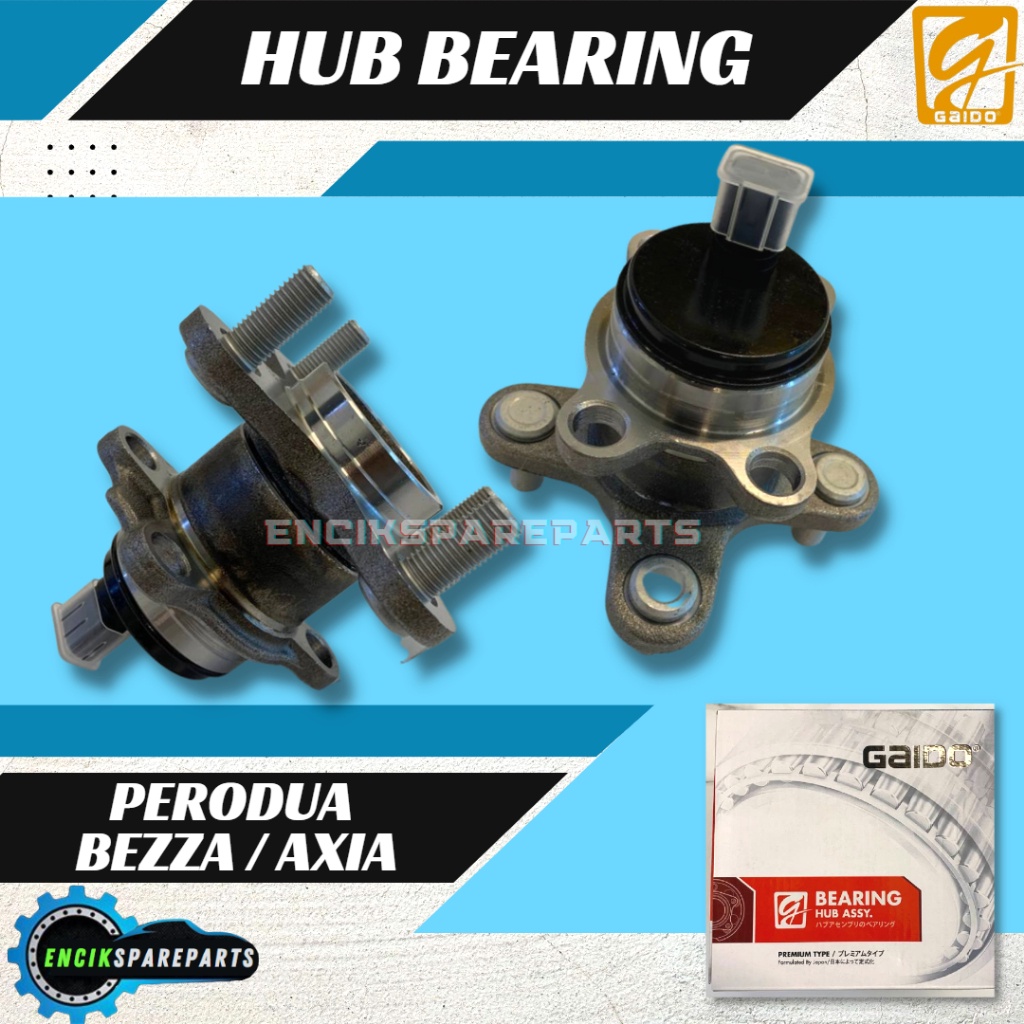 Gaido Rear Wheel Bearing Hub Assy Perodua Axia Bezza Original | Shopee ...