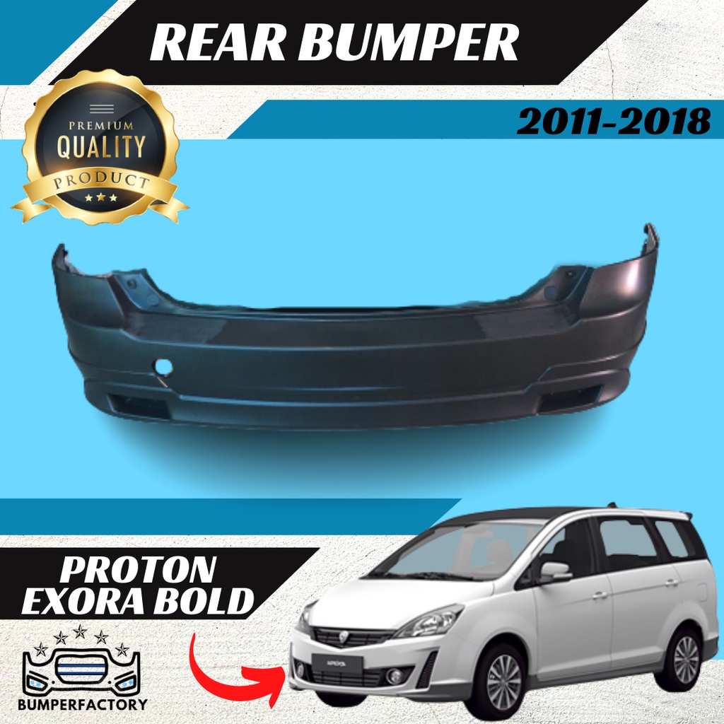Proton Exora Bold Rear Bumper Belakang Pp Material Fastlink | Shopee ...