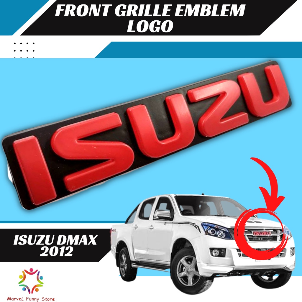 Isuzu Dmax 2012 Front Grille Emblem Logo | Shopee Malaysia