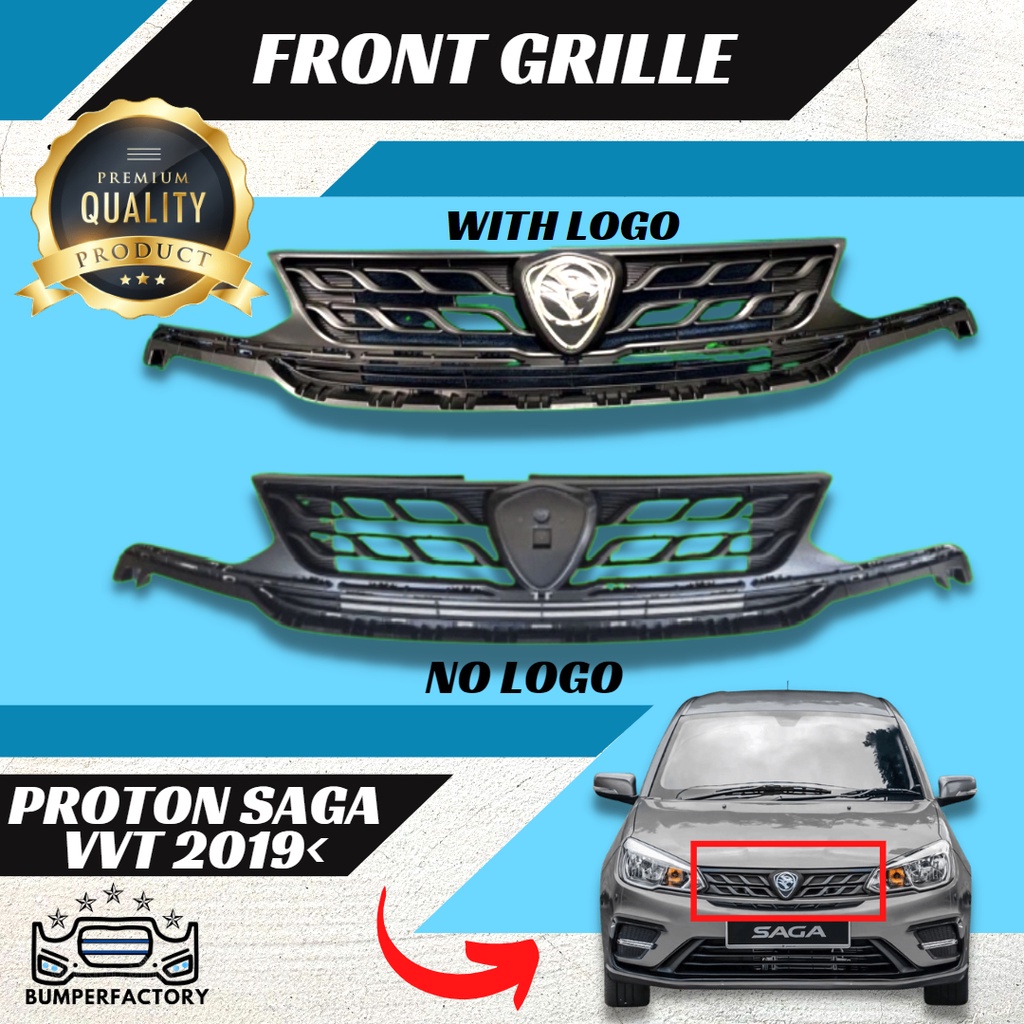 Proton Saga Vvt Front Grille Gril Depan Bumper Depan Sarong | Shopee ...