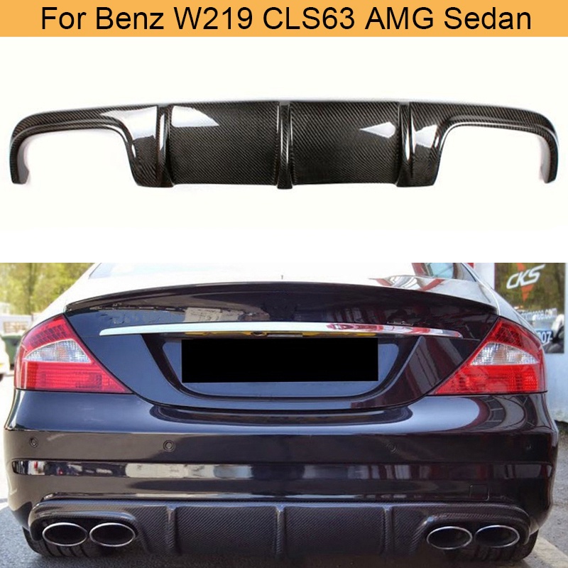Carbon Fiber Rear Bumper Diffuser Lip for Mercedes Benz CLS Class W219 ...