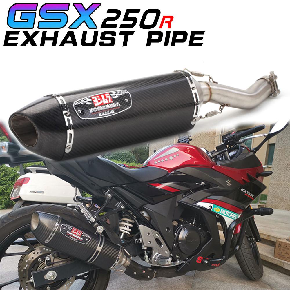 Slip-On Motorcycle Yoshimura R77 Exhaust Escape Moto Carbon fiber ...