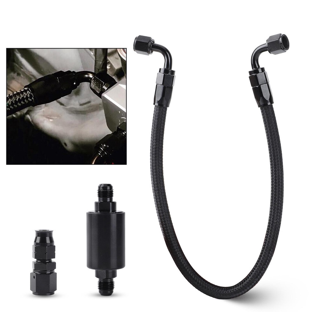 For Honda Civic Accord High Quality Tucked AN6 Fuel Line Fittings Kit ...