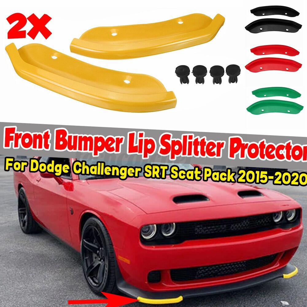 Front Bumper Lip Protector Cover For Dodge Challenger SRT Scat Pack ...