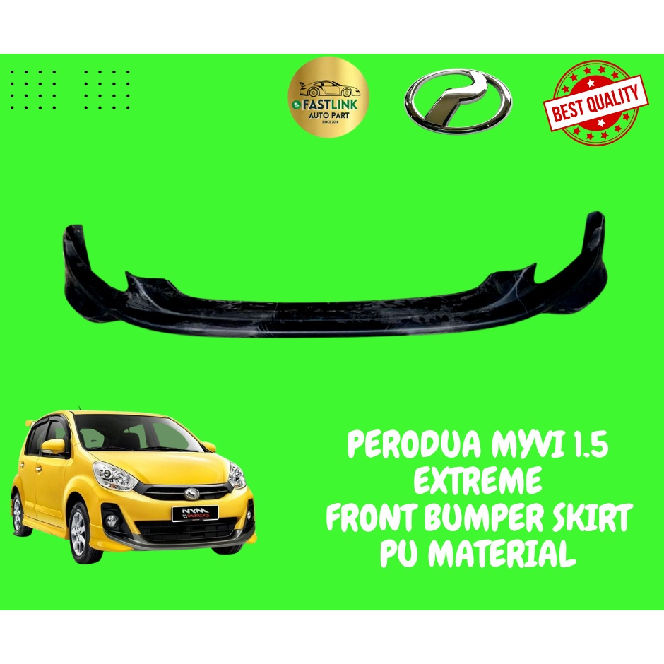 **Fastlink Perodua Myvi Extreme Se 1.5 Front Bumper Skirt PU Material ...