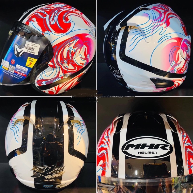 Helmet MHR Ram 3 RIPTIDE !! (pink) | Shopee Malaysia