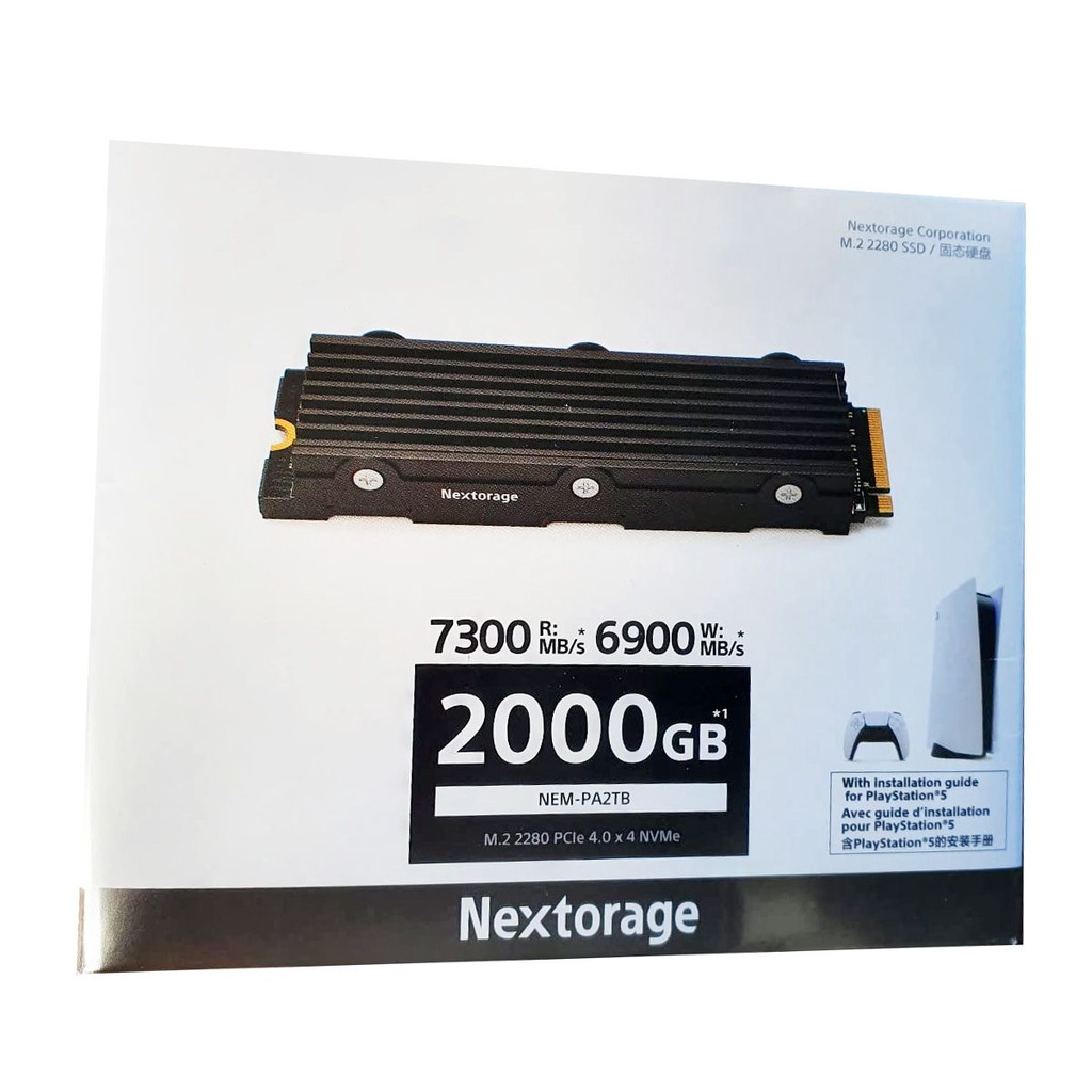 Nextorage NEM-PA 2TB M.2 2280 PCIe 4.0 Gaming SSD (7300MB/s) w/ Heatsink for PS5 | Shopee Malaysia