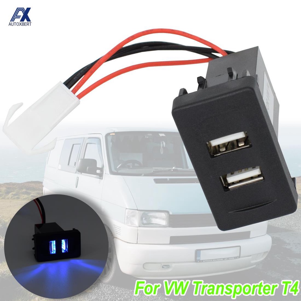 For VW Transporter T4 Models 12-24 V 2.1A 2 Ports Dual 5V Smartphone ...
