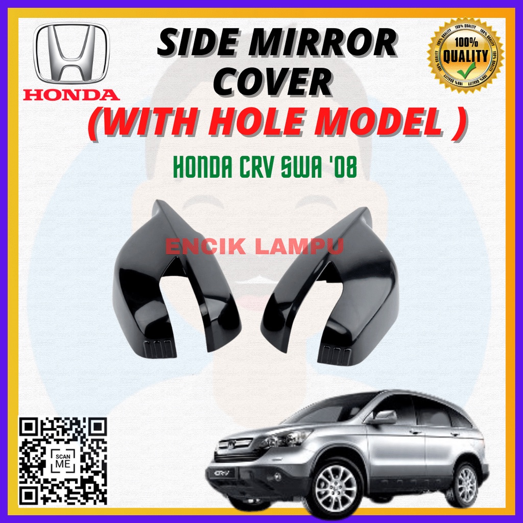 FASTLINK HONDA CRV 2008 SWA SIDE MIRROR COVER TEPI PENUTUP CERMIN SISI ...