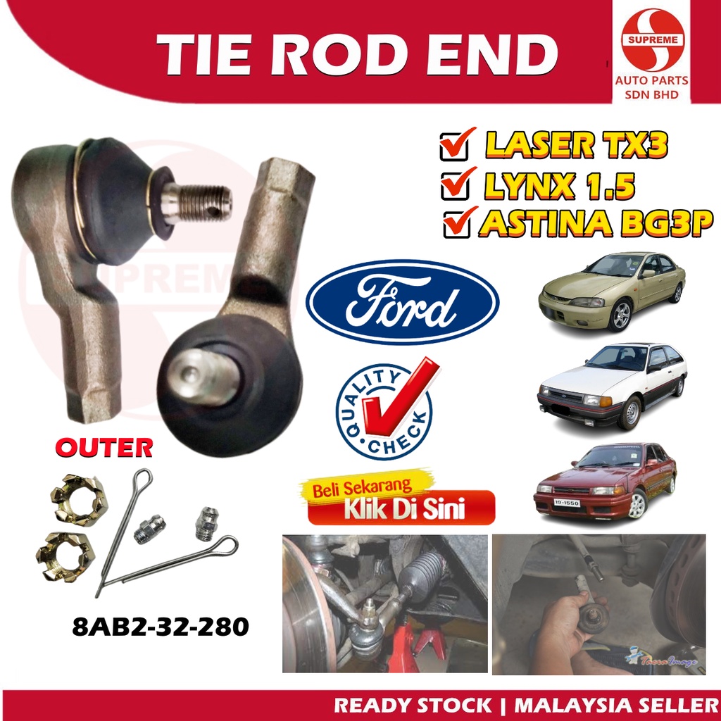 S2U Steering Rack Tie Rod End Outer Inner Ford Laser TX3 LYNX 1.5 ...