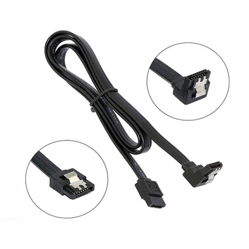 EXRAM SATA 3.0 6Gbps L Shaped / Straight Serial ATA Data Cable SATA III ...