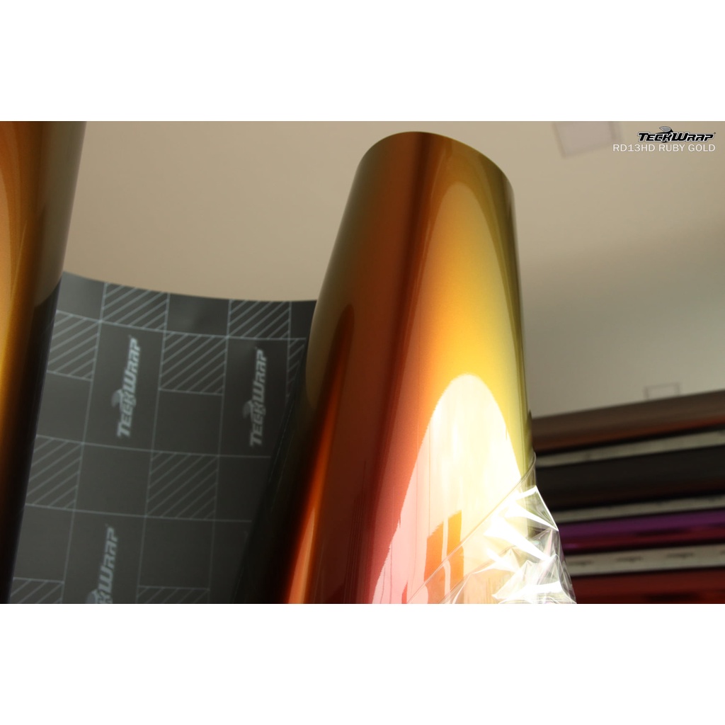 Teckwrap USA Premium High Gloss RUBY GOLD Car Wrap Film RD13HD BIKE DIY ...