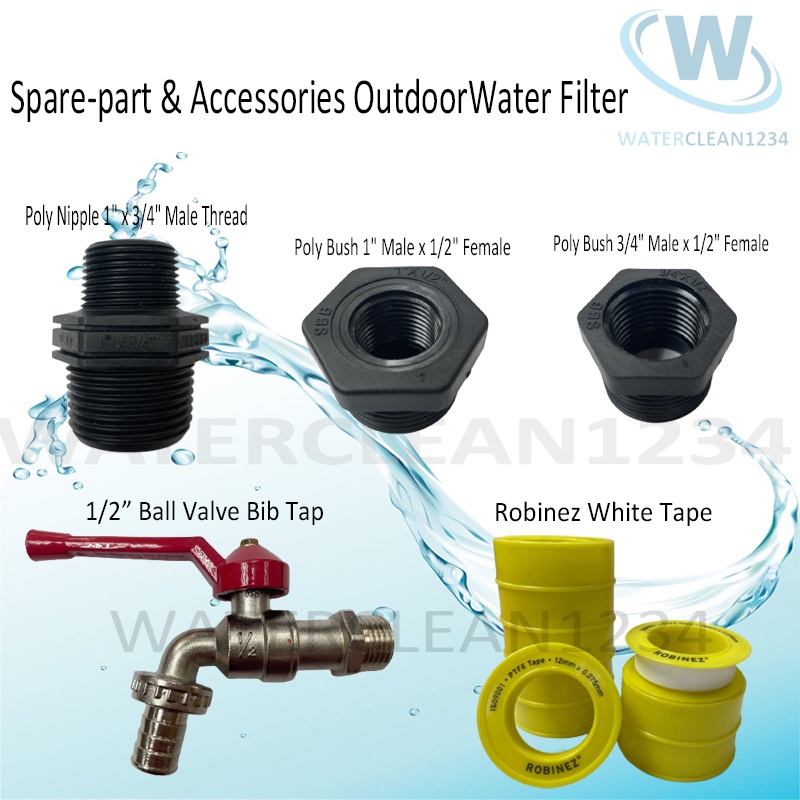 Poly Bush / Poly Nipple / White Tap - Spare-part & Accessories Outdoor ...