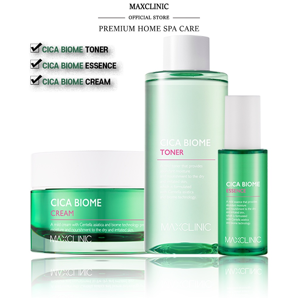 [MAXCLINIC OFFICIAL] Cica Biome Toner 300ml / Essence 50ml / Cream 50g ...