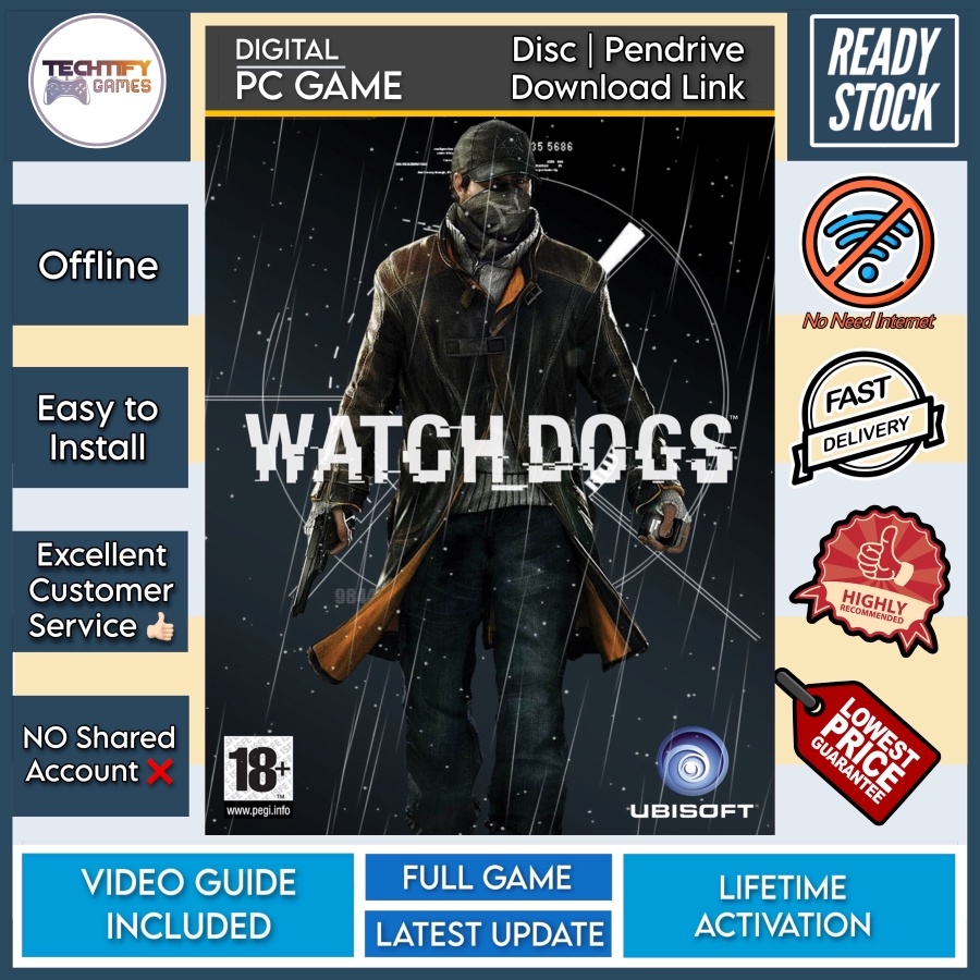[PC Game] Watch Dogs Complete Edition (v1.06 + All DLCs) - Offline ...