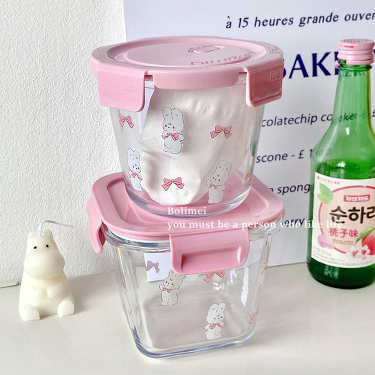 [READY Stock] Fresh-keeping Box Lunch Box with Lid Heatable Glass Bowl ...