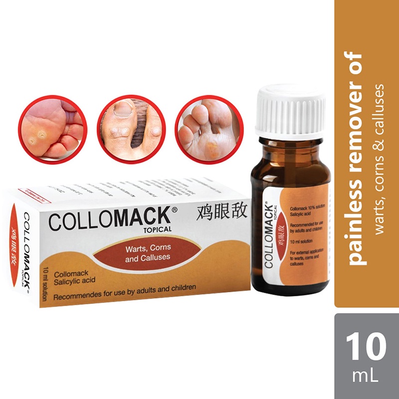Collomack Topical Solution 10% - painless remover of warts, corns ...