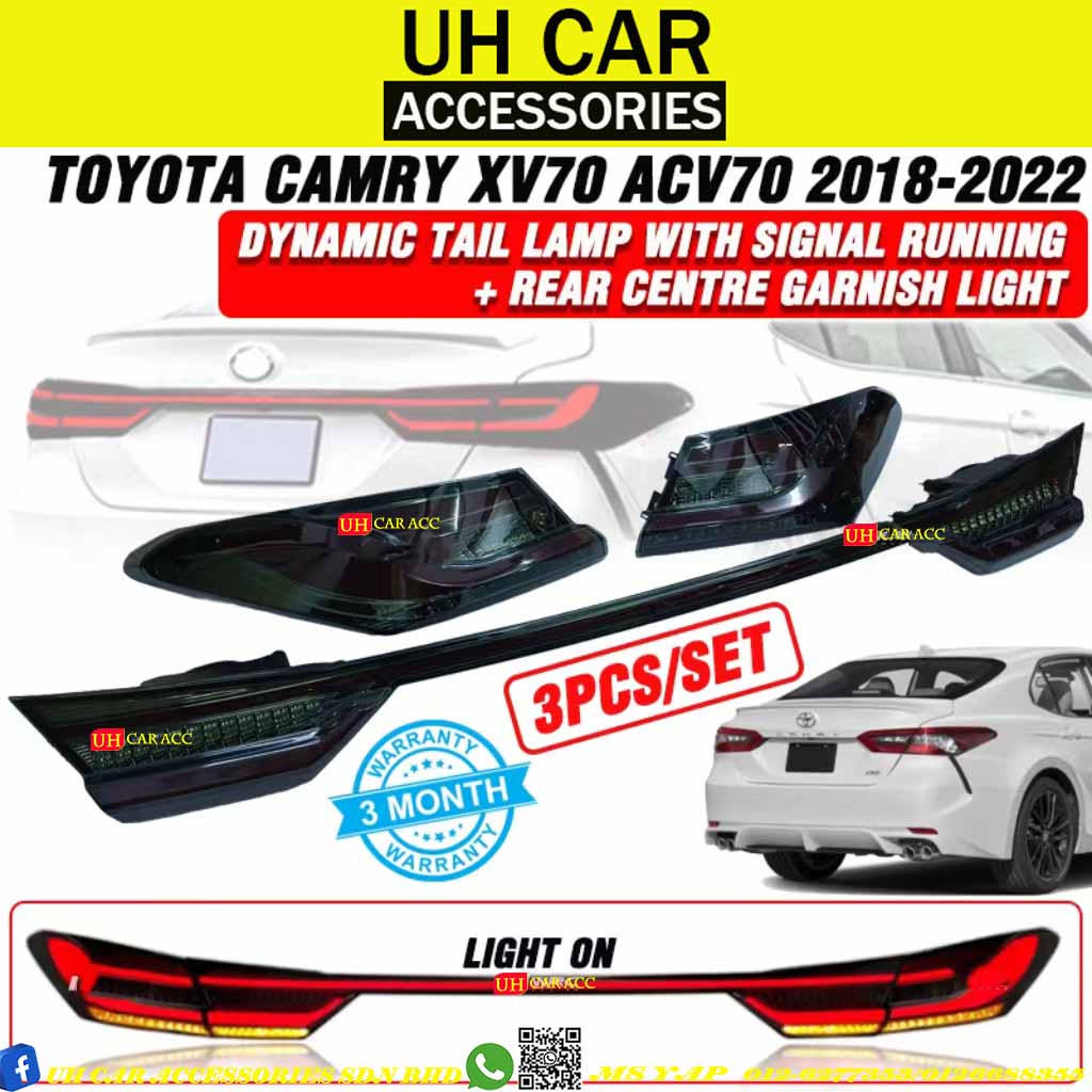 TOYOTA CAMRY XV70 ACV70 2018-2022 DYNAMIC TAIL LAMP WITH SIGNAL RUNNING ...