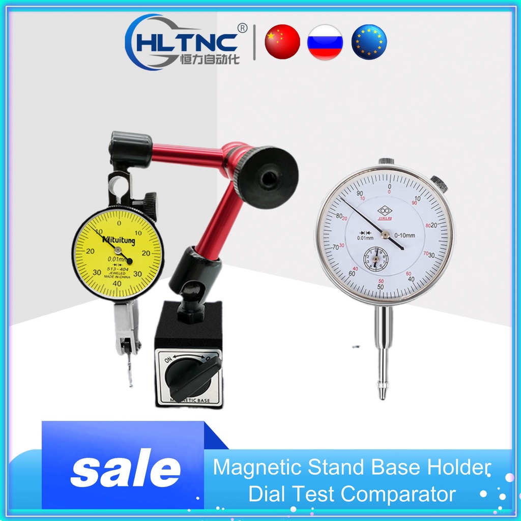Mini 10mm Dial Indicator Magnetic Stand Base Holder Dial Test ...