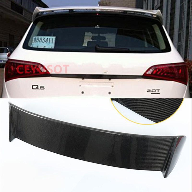 For Real Carbon Fiber Roof Spoiler Accessories Audi Q5 SQ5 Car Trunk ...