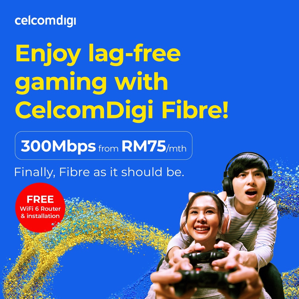 CelcomDigi Fibre RM75 300Mbps Free Wifi6 Router !!! | Shopee Malaysia