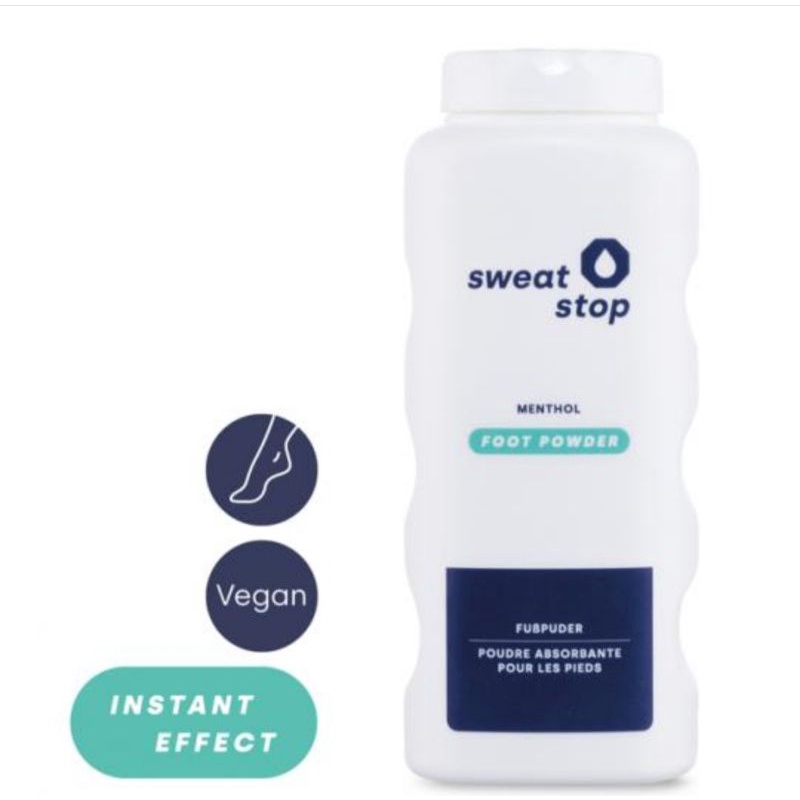 SweatStop® Foot Powder Antiperspirant With Cinnamon & Menthol for dry ...