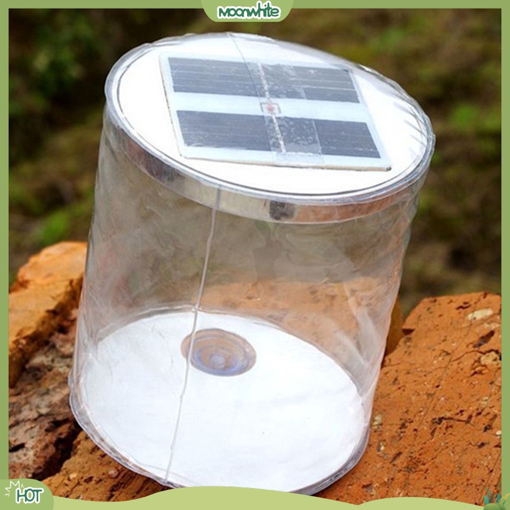 (MOONWHITE) Portable PVC Solar Inflatable Light LED Waterproof Outdoor ...
