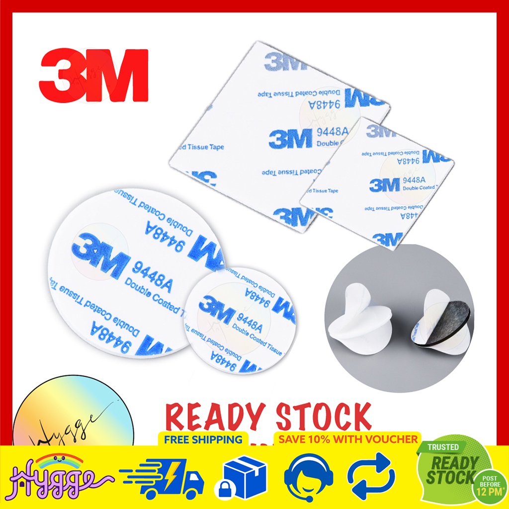 3M 9448A 3MM EVA Foam Double Sided Tape Adhesive Mounting Pad Nano ...