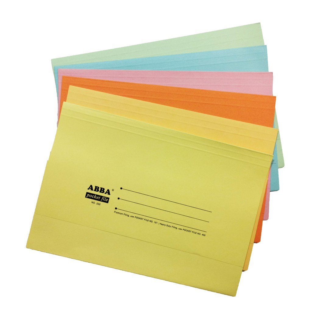 ABBA Pocket File / Fail Pocket / Paper File / Manila Card Pocket File ...